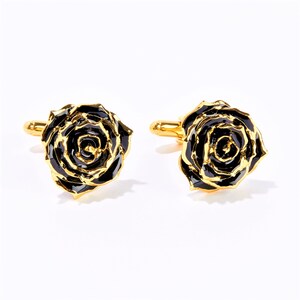 Beautiful One-of-a-kind Real Rose Cuff Links | Eternal Rose | Real Rose ...