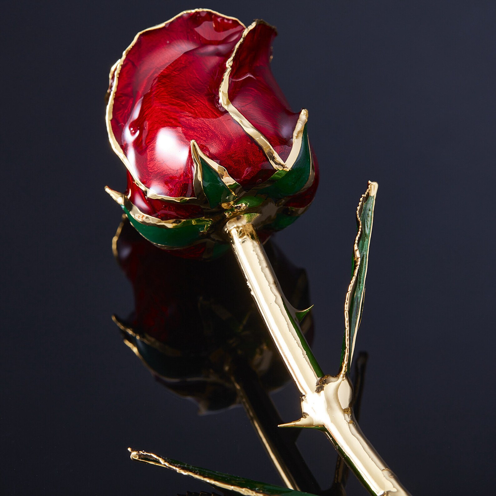 24k Gold Real Rose Closed Bud Eternal Rose Pearl | Etsy