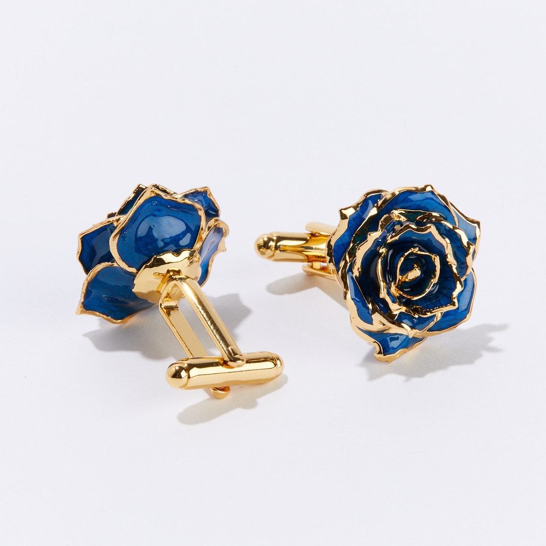 Beautiful One-of-a-kind Real Rose Cuff Links Eternal Rose Real Rose ...