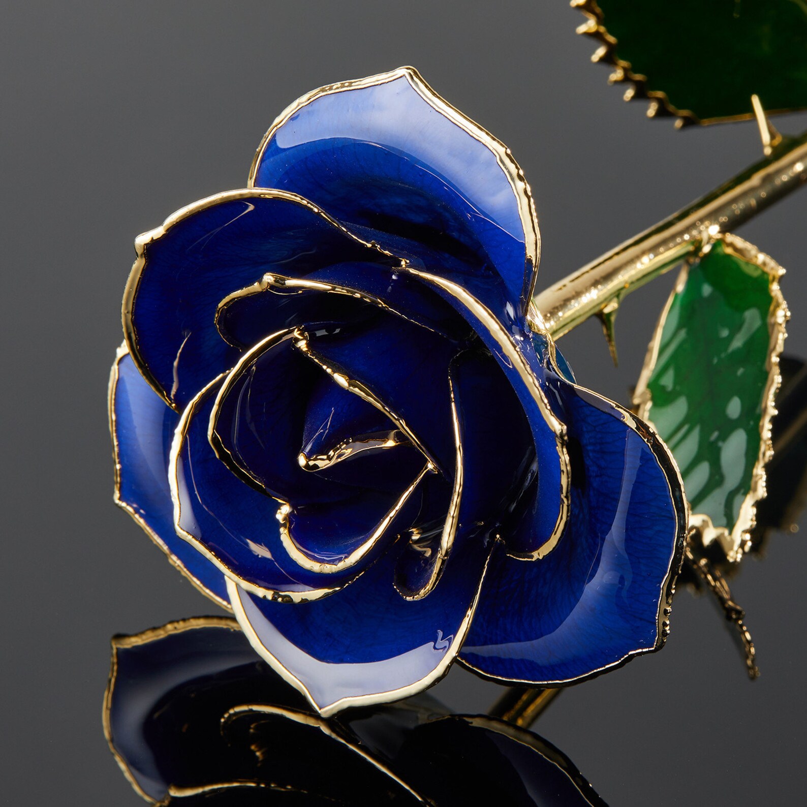 Eternal Rose - Blue Velvet - Real Rose Dipped in 24k Gold - Etsy