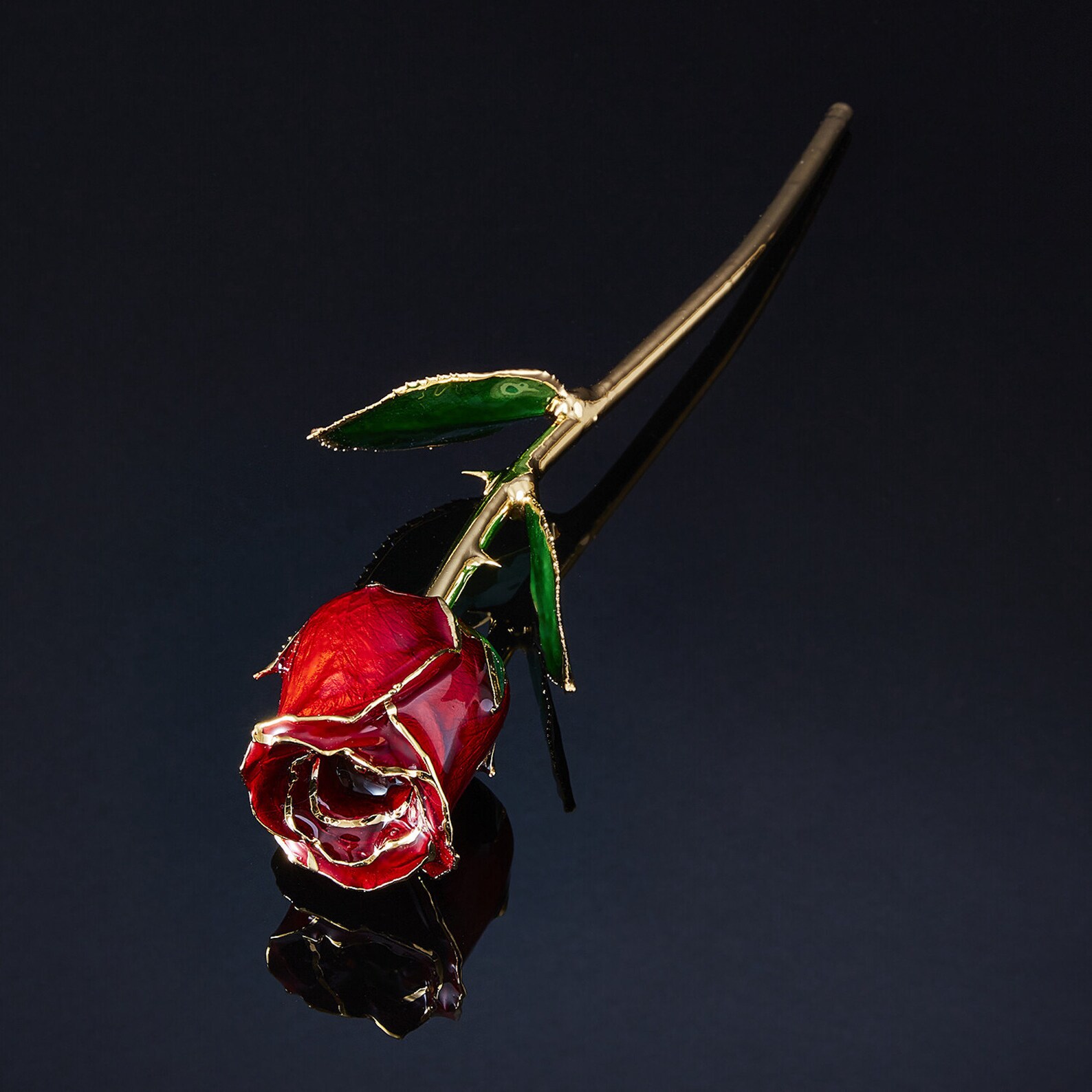 24k Gold Real Rose Closed Bud Eternal Rose Pearl | Etsy