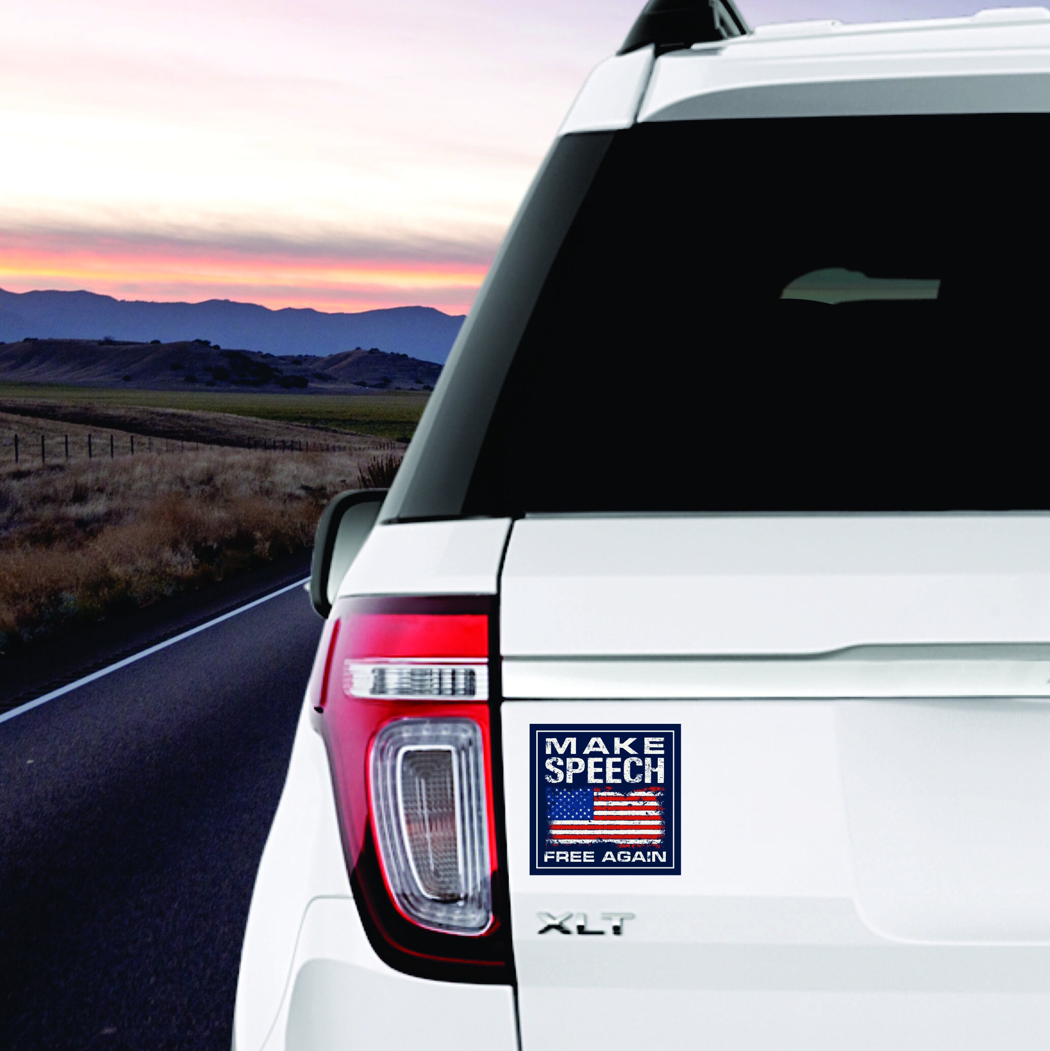 Make Speech Free Again Vinyl Decal Bumper Sticker | First Amendment ...