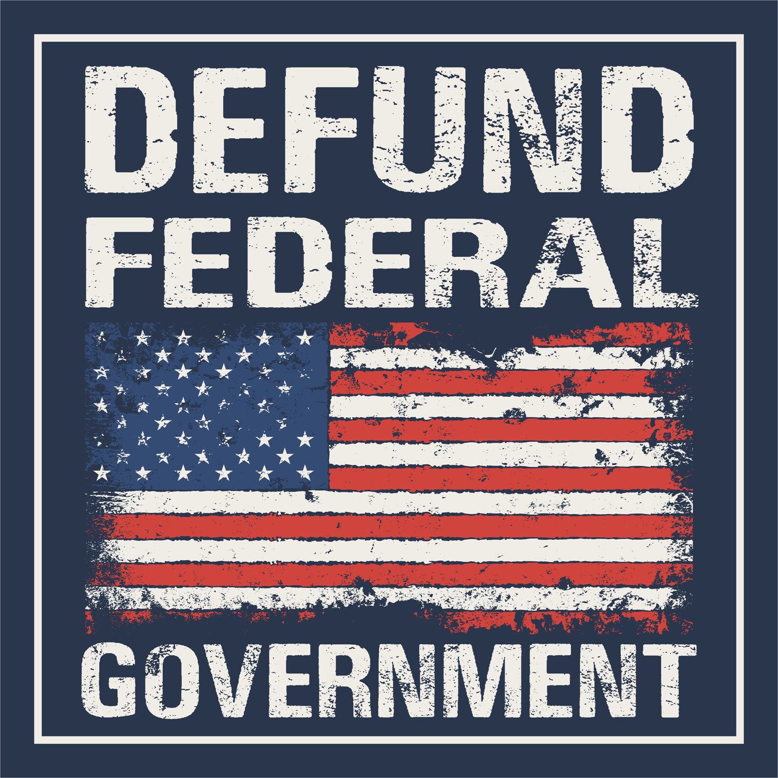 Defund the Federal Government Vinyl Decal Bumper Sticker | Libertarian ...