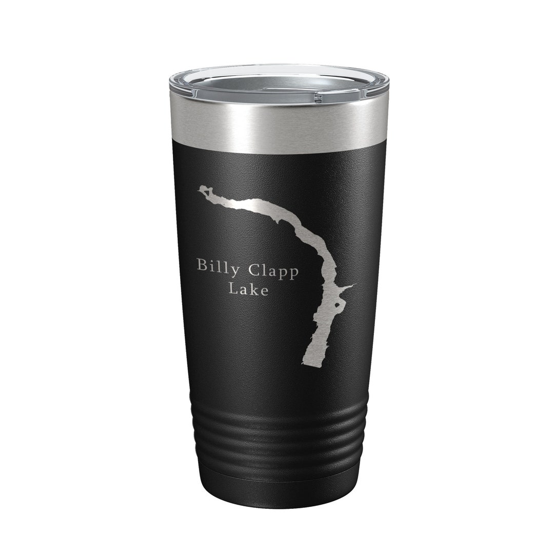 Billy Clapp WA Lake Map Tumbler: Laser Engraved Insulated Coffee Cup - Etsy