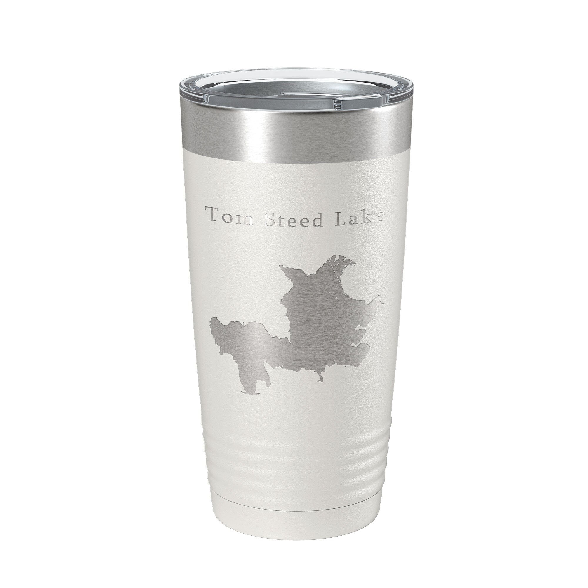 Tom Steed Lake OK Map Tumbler: Laser Engraved Insulated Coffee Cup - Etsy
