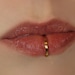 Double Lip Ring Fake Lip Ring gold, Silver, Rose Gold. - Etsy UK