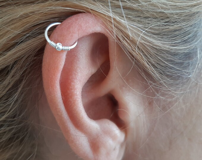 Fake Piercing Heart Helix Ring Gold Silver Rose Gold. - Etsy