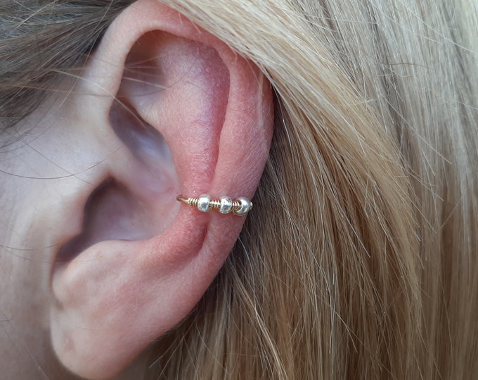 Fake Piercing Heart Helix Ring Gold Silver Rose Gold. - Etsy