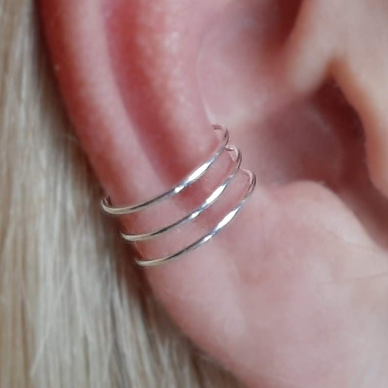 Triple Ear Cuff Ring Gold Silver Rose Gold. - Etsy