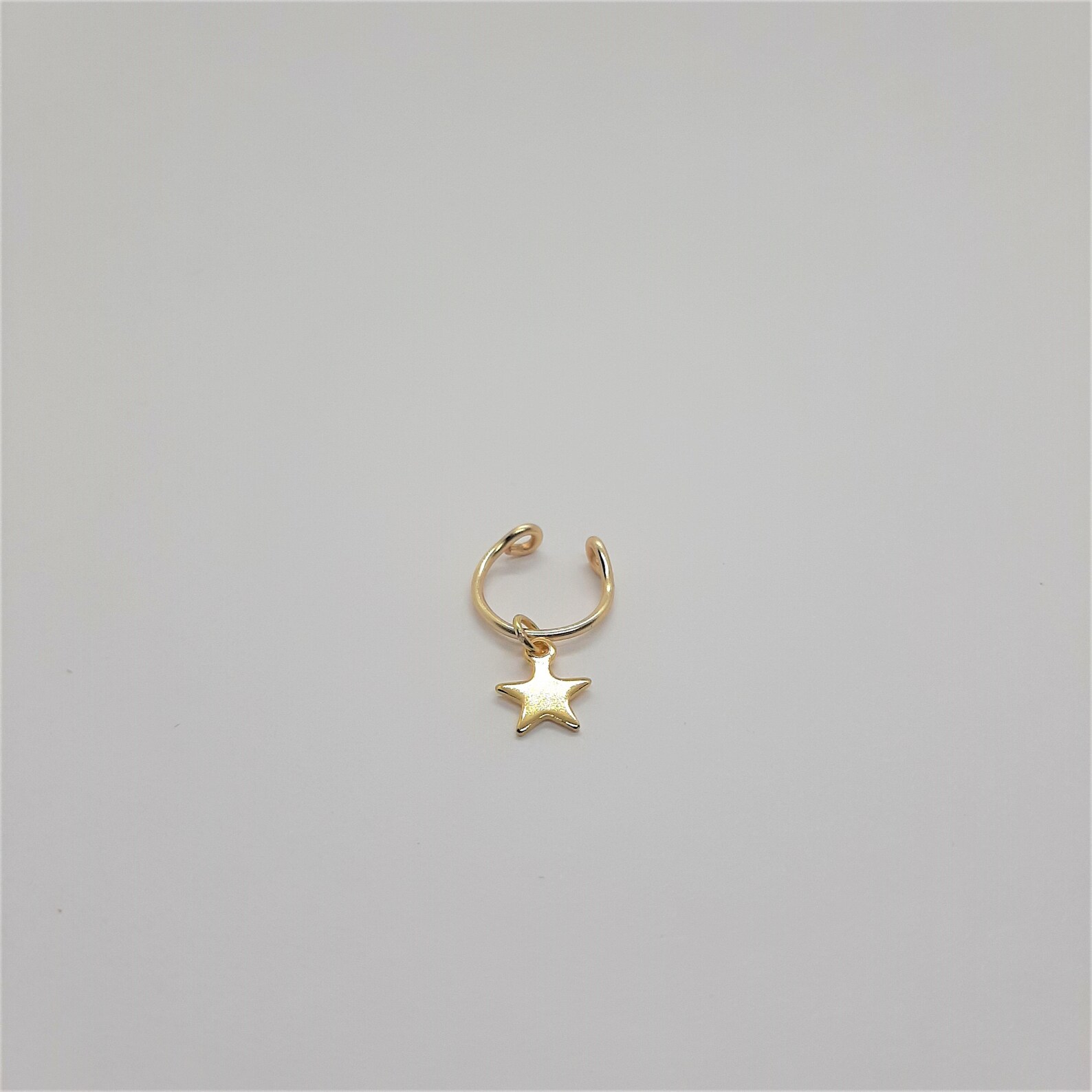 Conch Ear Cuff With Star Conch Ring Fake Piercing | Etsy