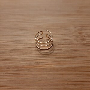 Triple Ear Cuff Ring - Gold, Silver, Rose Gold. - Etsy