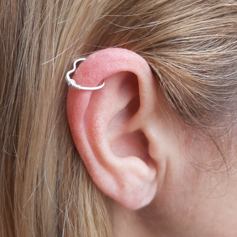 Heart Helix Piercing Gold Filled Rose Gold Filled Sterling - Etsy