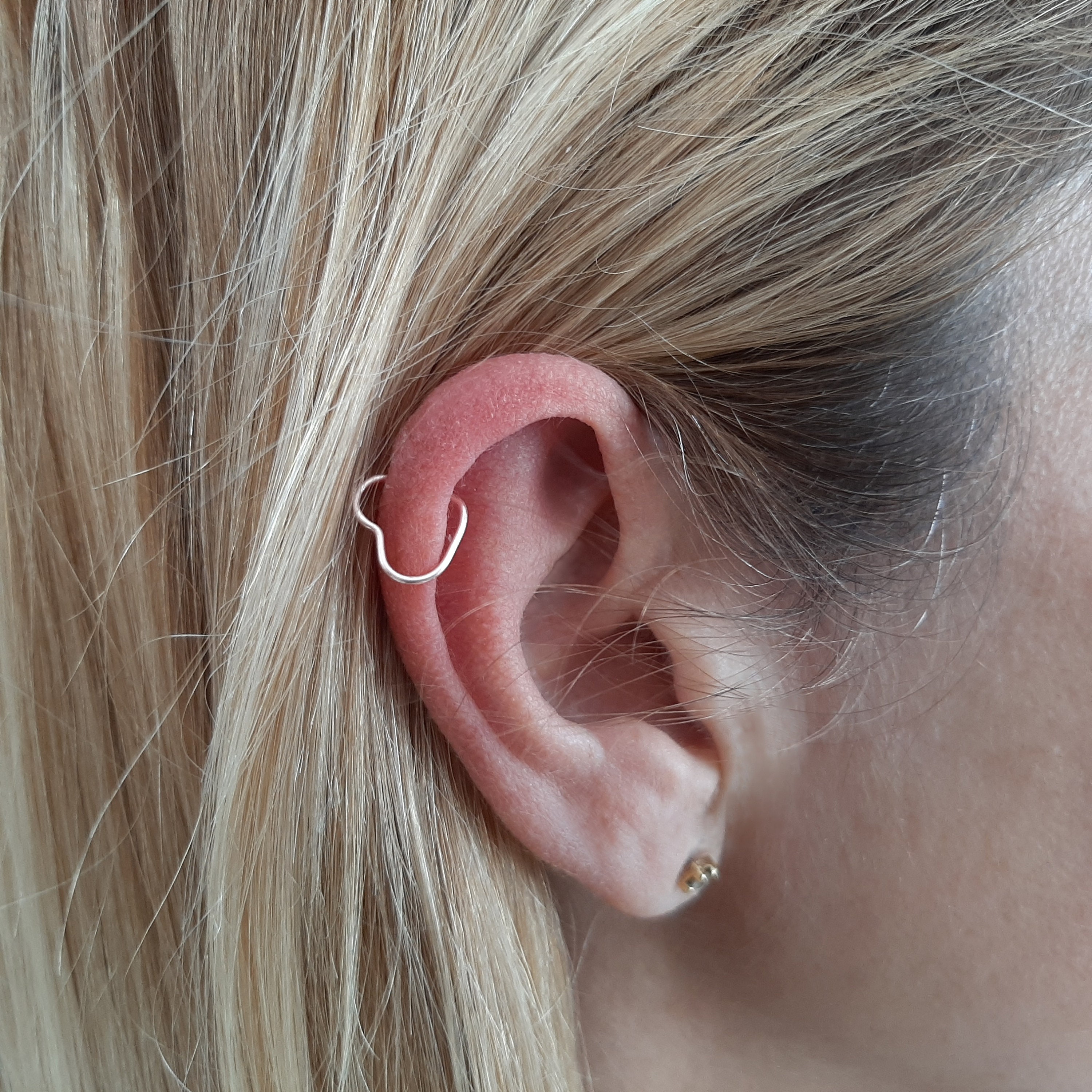 Fake Heart Helix Ring-fake Piercing-gold Silver Rose Gold. - Etsy