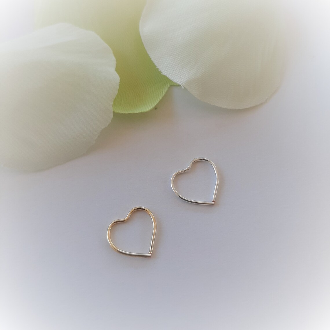 Heart Helix Ring Helix Ring Gold Silver Helix Piercing | Etsy