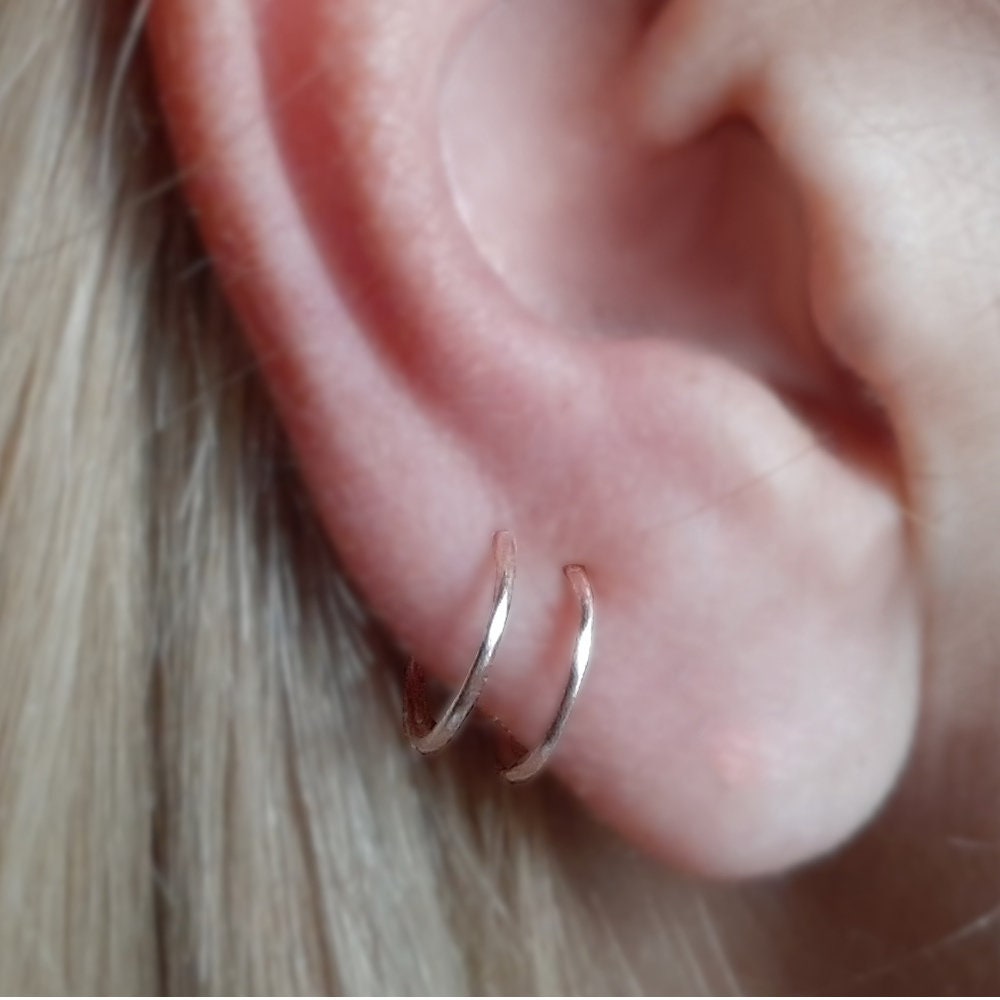 Fake Piercing Double Helix Ring. - Etsy