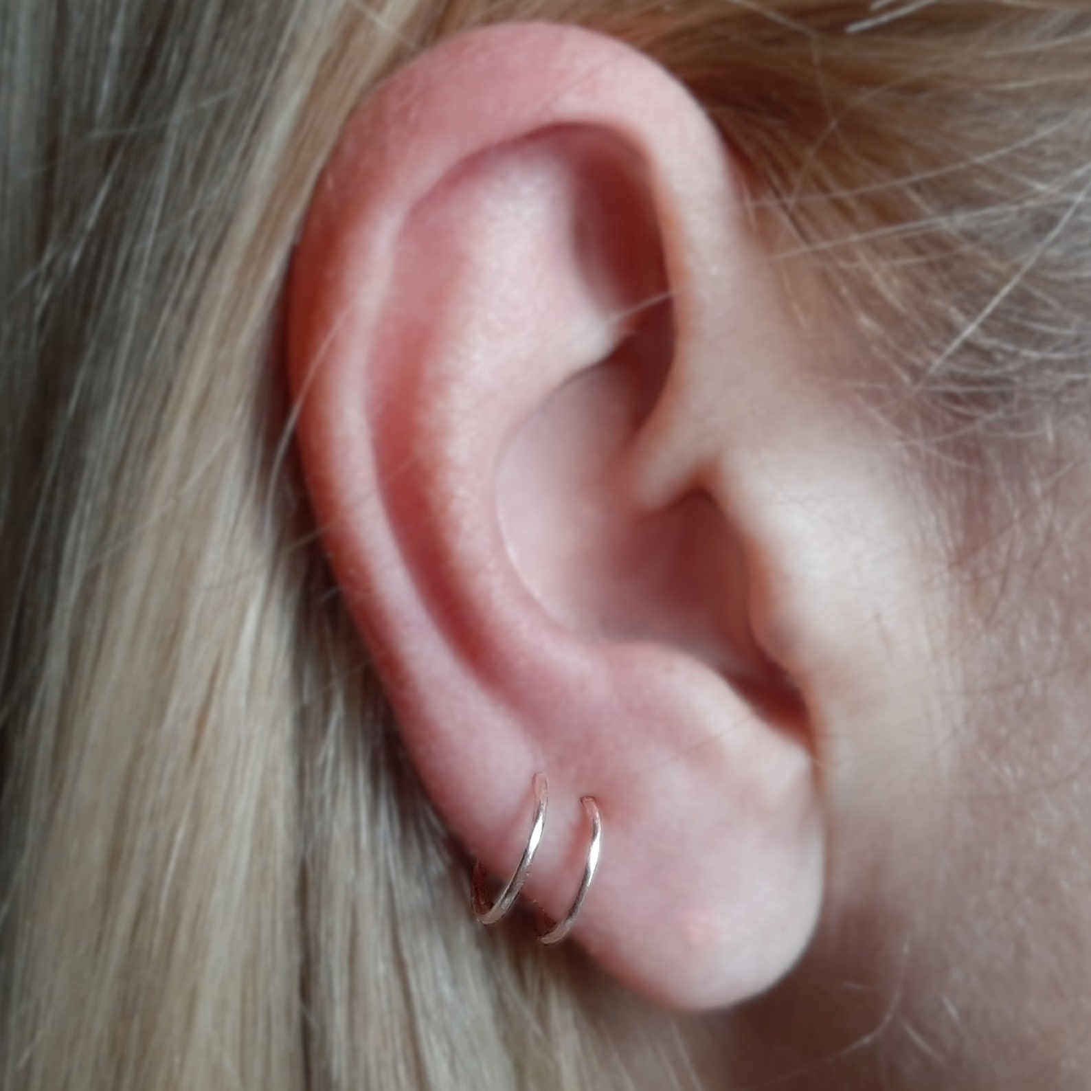 Fake Piercing Double Helix Ring. | Etsy