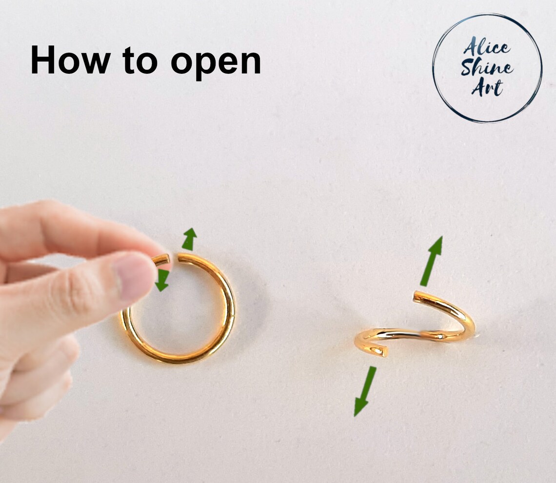 Heart Helix Ring Helix Ring Gold Silver Helix Piercing | Etsy