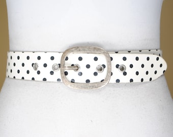 Black Polka Dot Belt - Etsy