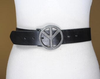 Peace Sign Belt Men | Etsy