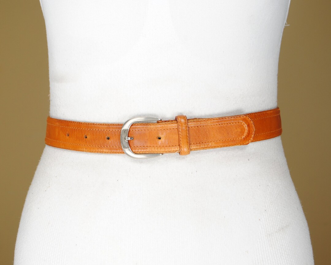 Foxy Brown Leather Belt, 70s VINTAGE, Schuchard & Friese, Silver Buckle ...