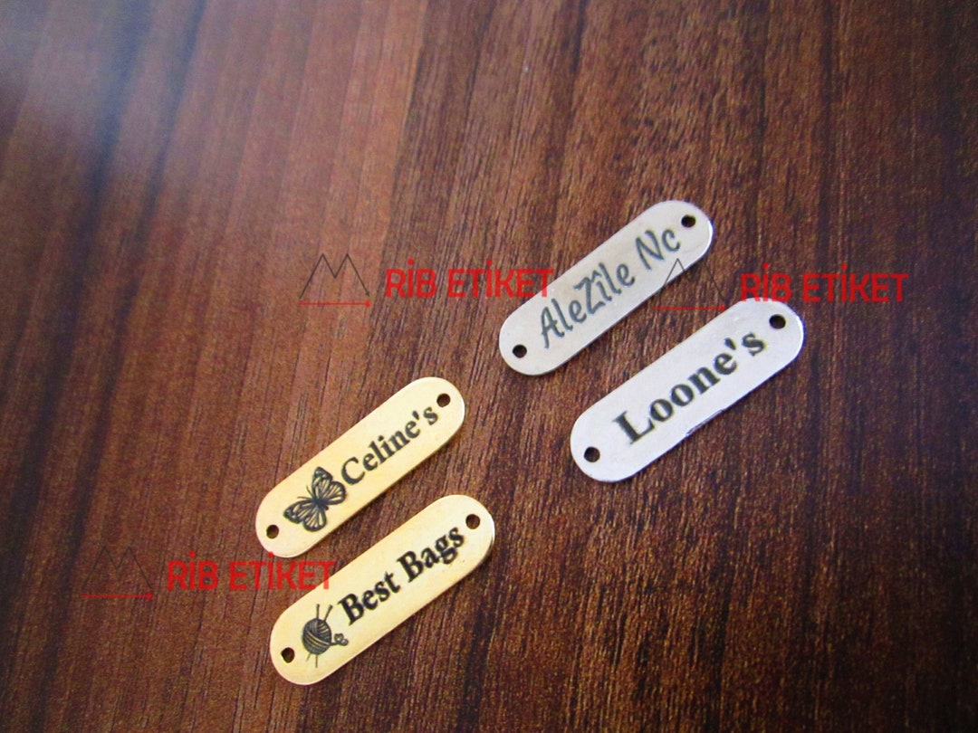 Custom Metal Tag Round Edges, Personalized Metal Label, Handmade Metal ...