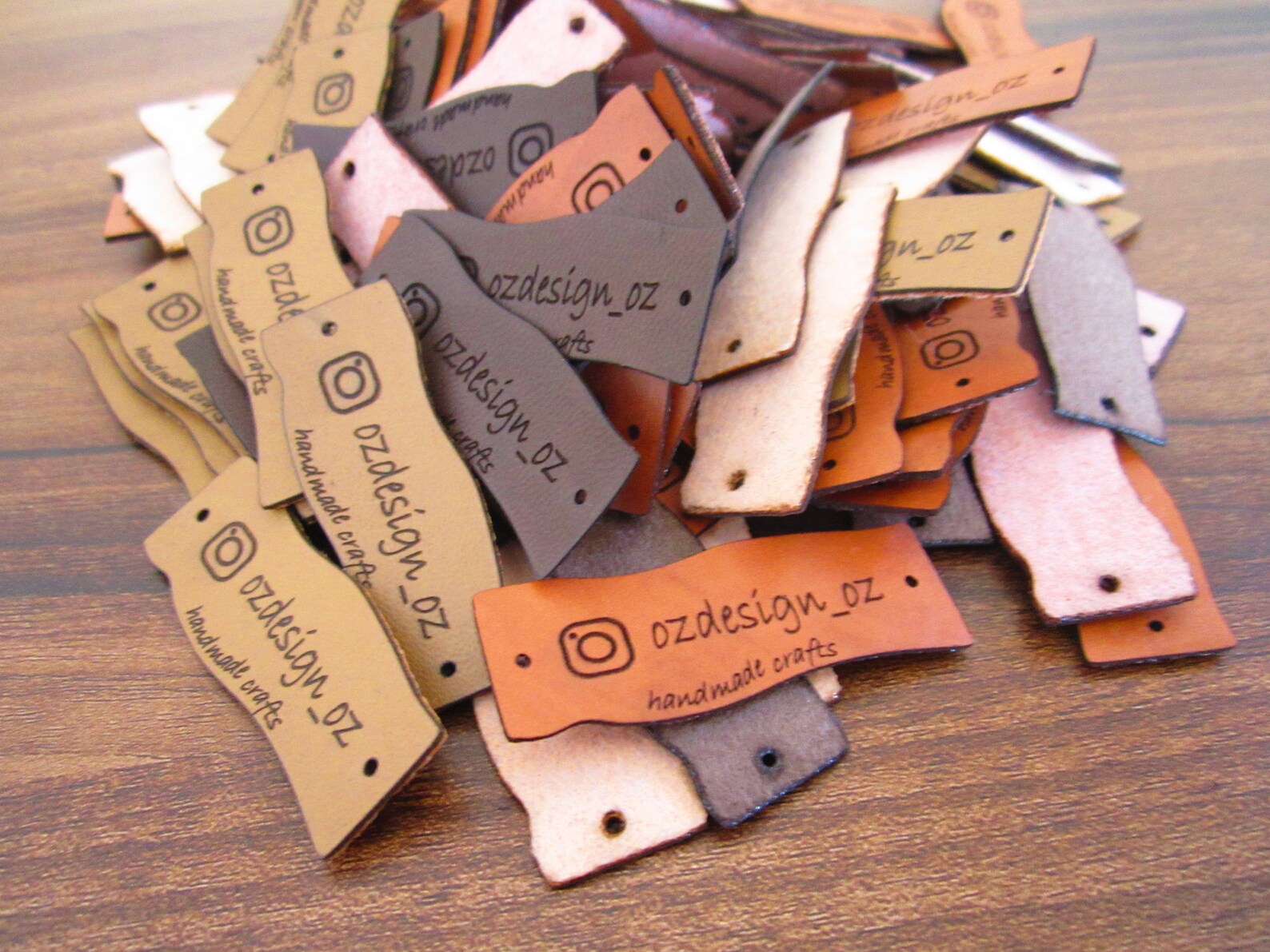 Customized Leather Tags Leather Labels Personalized Leather - Etsy