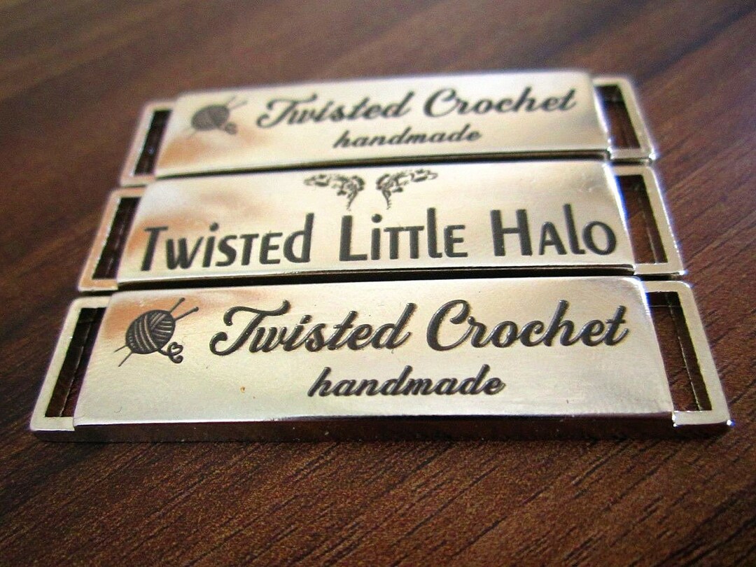 Custom Metal Tag, Quilting Label, Personalized Metal Label, Handmade ...