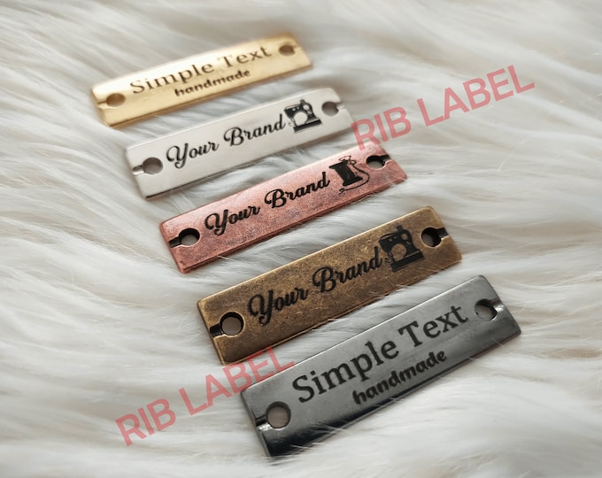 Custom Metal Labels, Metal Tags, Personalized Metal Tags, Clothing ...