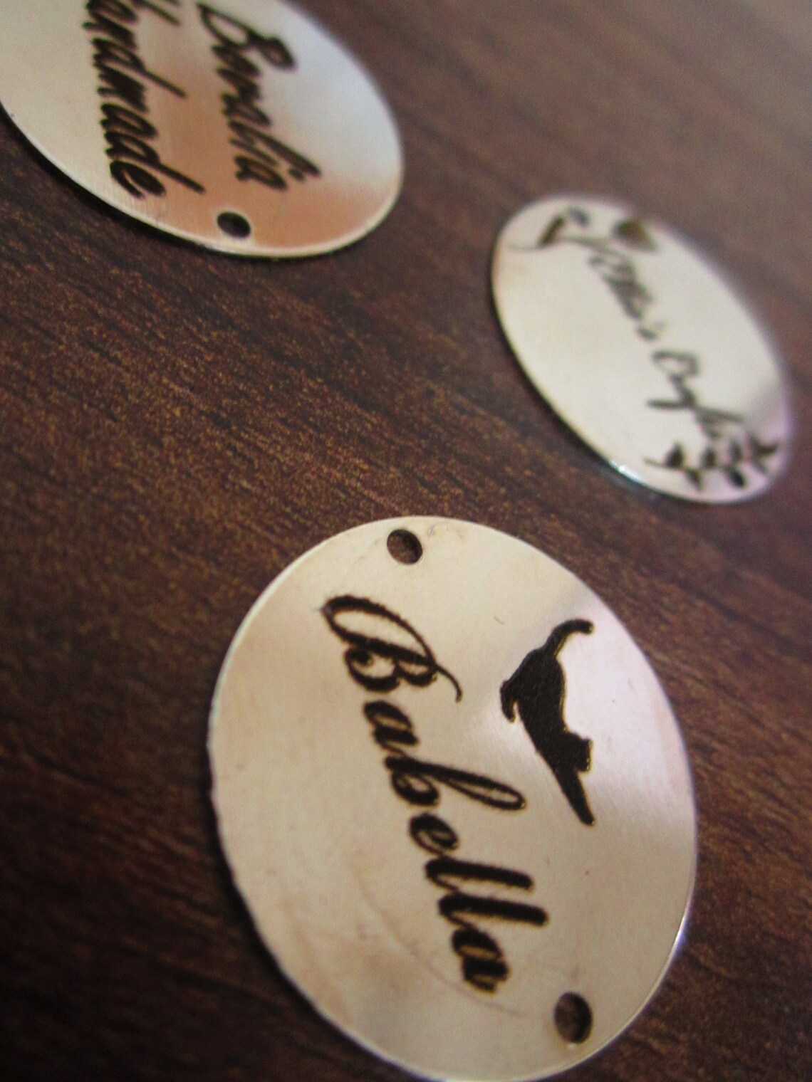 Custom Round Metal Tag Quilting Label Personalized Metal | Etsy