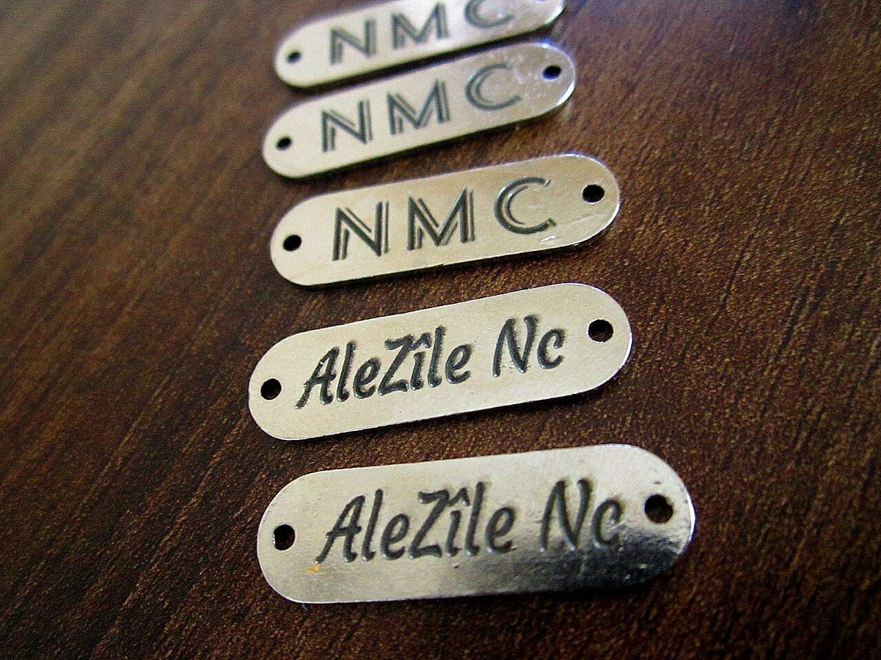 Custom Metal Tag Round Edges Personalized Metal Label - Etsy