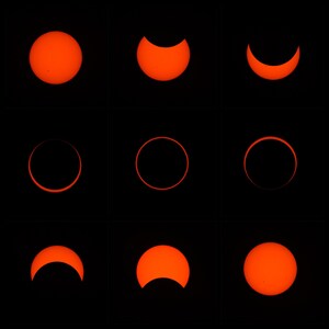 Annular Solar Eclipse Ring of Fire 2023 and Composite Digital - Etsy