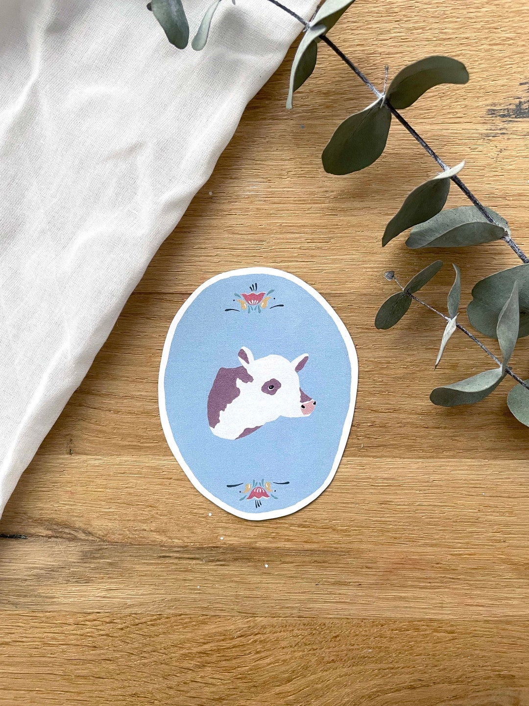 Cow Stickers Cow Stickers Individual Stickers - Etsy