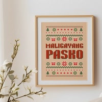 Editable Maligayang Pasko Filipino Christmas Party Welcome Sign ...