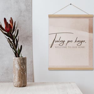 Tuloy Po Kayo Welcome Filipino Art Tagalog Sign Poster, Welcome Sign ...