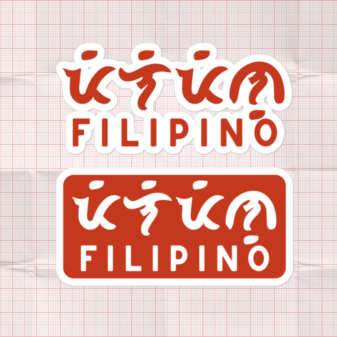 Filipino Stickers Baybayin Print Malaya Padayon Tagalog Sticker ...