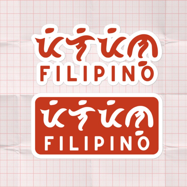 Filipino Stickers Baybayin Print Malaya Padayon Tagalog Sticker ...