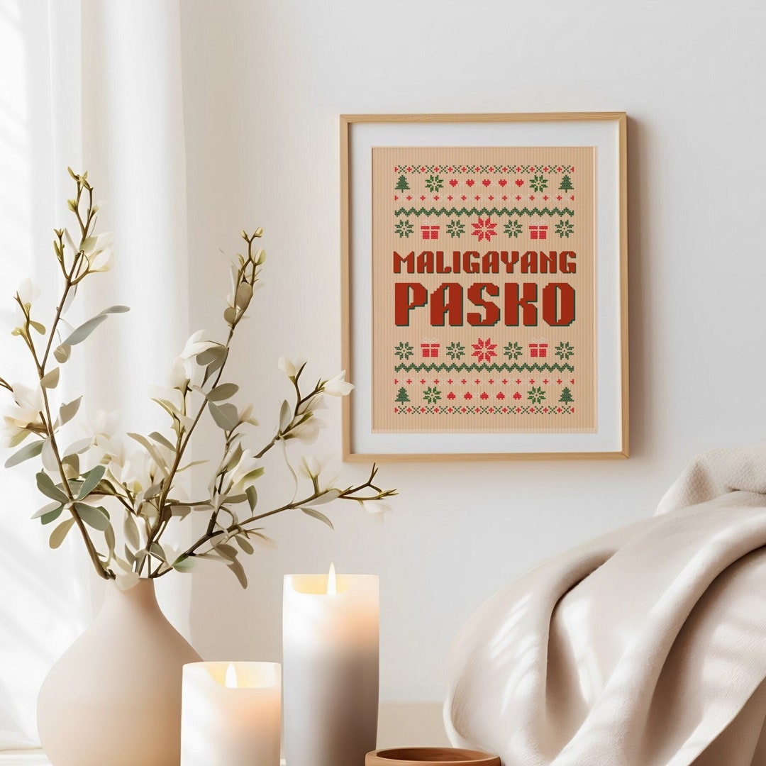 Maligayang Pasko Merry Christmas Philippines Home Decor, Tagalog ...