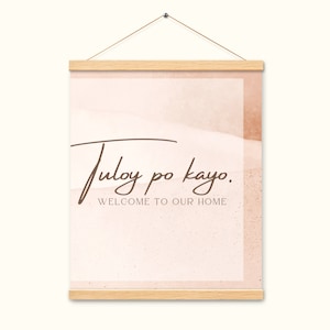 Tuloy Po Kayo Welcome Filipino Art Tagalog Sign Poster, Welcome Sign ...