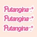 Putangina Pink Sparkle Funny Tagalog Sticker, Funny Filipino Pinoy ...