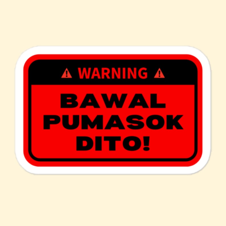 Filipino Stickers Pardon My Pakingshet Funny Tagalog Sticker - Etsy
