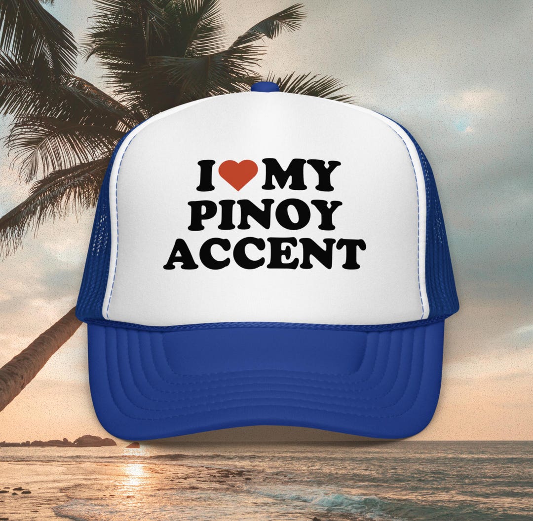 Filipino Cap - Love My Pinoy Accent Trucker Hat Pinoy Pride Clothing - Etsy