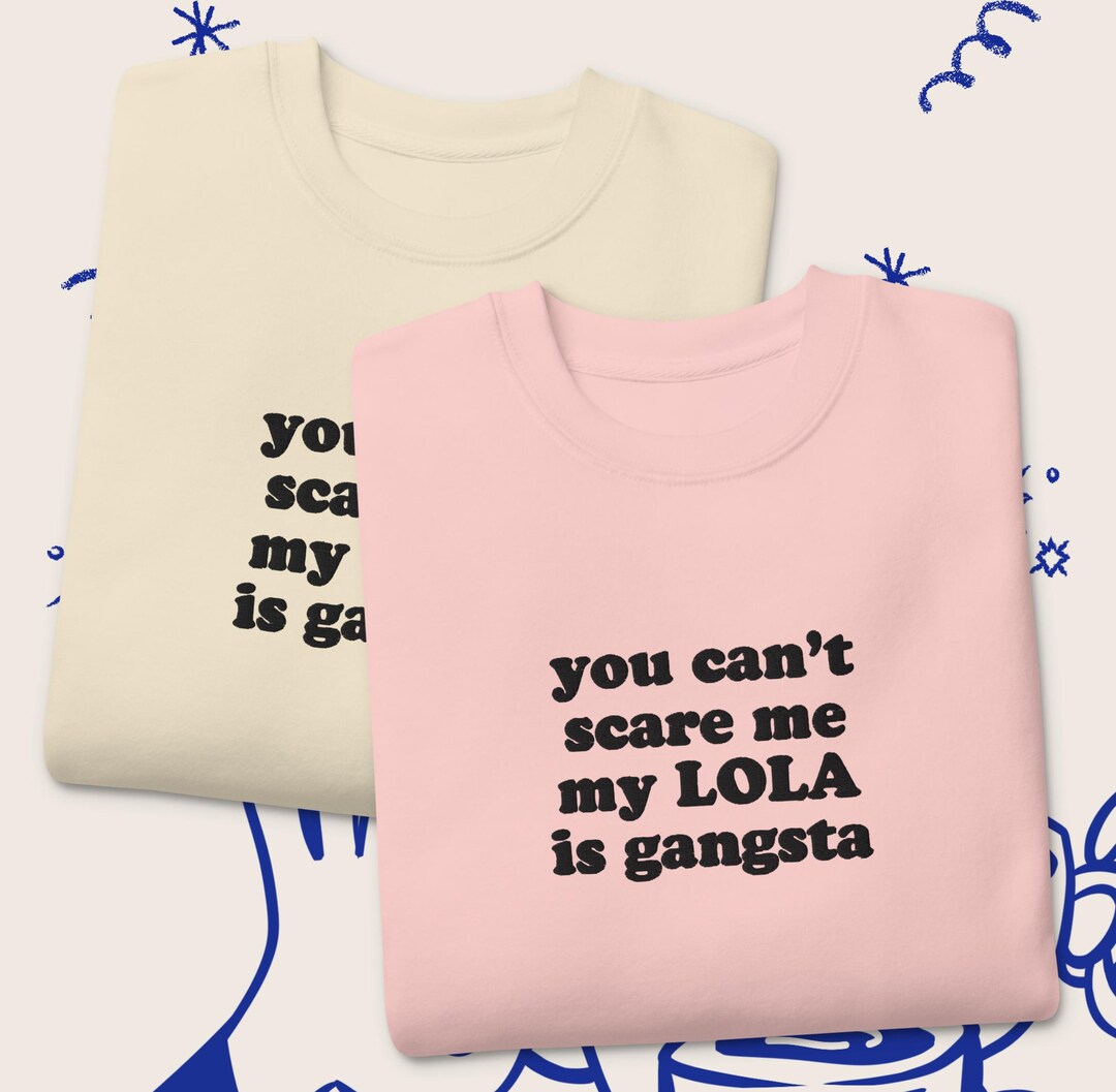 Personalized Lolo Lola Gangsta Philippines Sweatshirt, Filipino Grandma ...