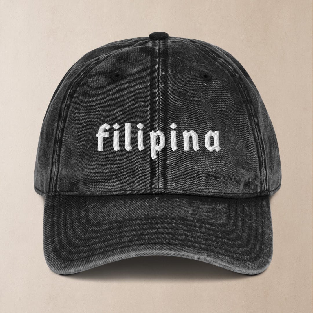 Embroidered Filipina Cap - Proud Pinay Merch Filipino Hat Philippines ...