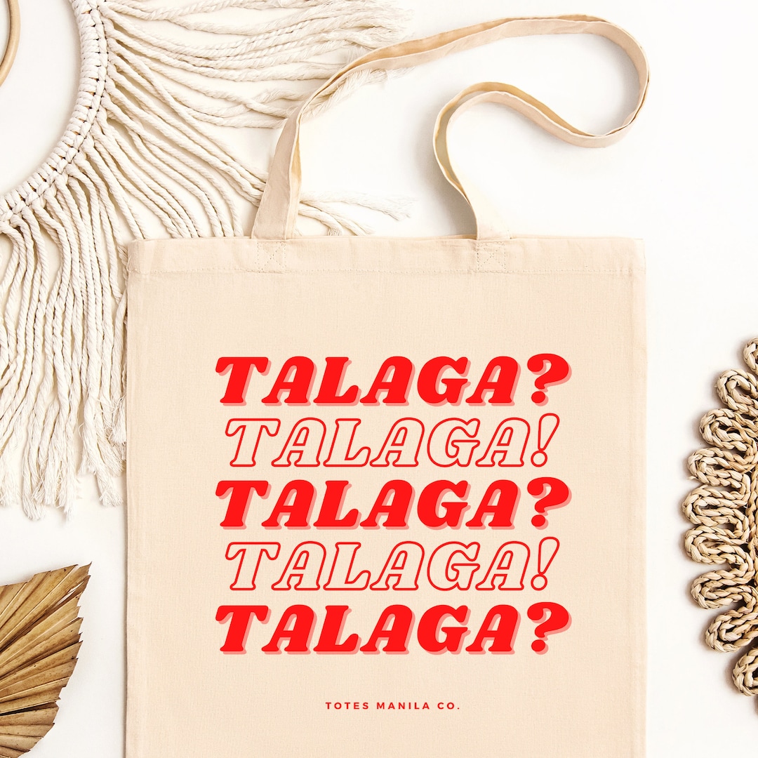 Filipino Talaga Tagalog Tote - Proud Pinoy Gift Bag Funny Philippines ...