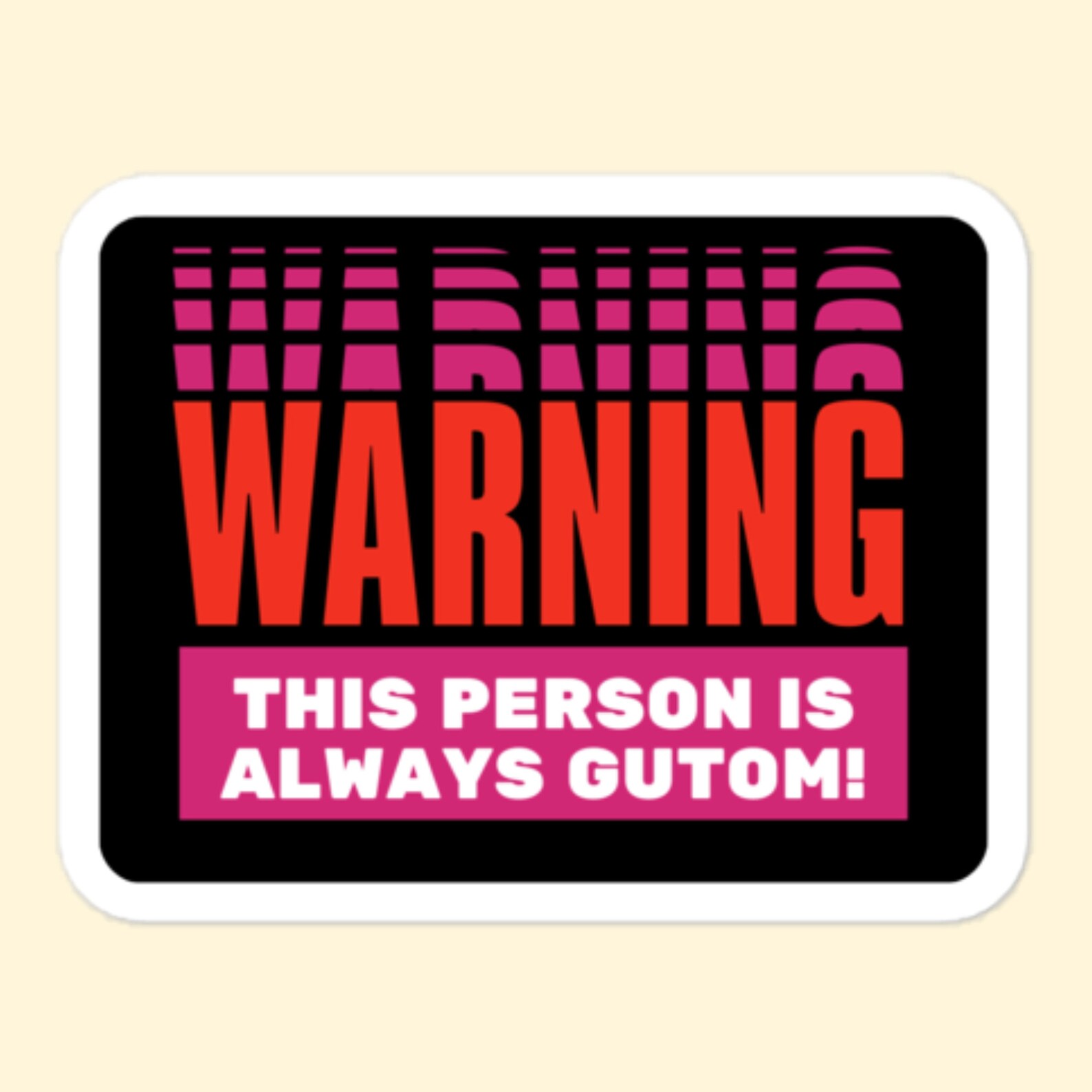 Filipino Bawal Pangit Assorted Funny Sticker - Tagalog Laptop Car Decal ...