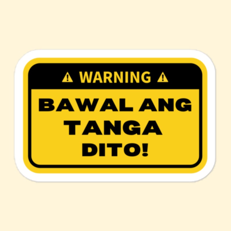 Filipino Stickers Pardon My Pakingshet Funny Tagalog Sticker - Etsy