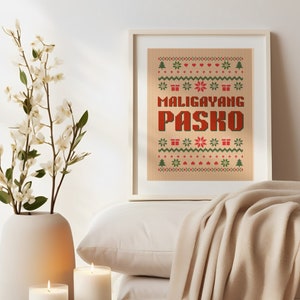 Maligayang Pasko Merry Christmas Philippines Home Decor, Tagalog ...