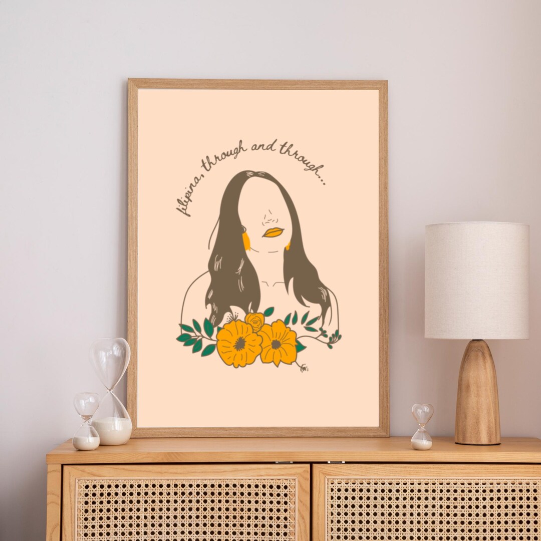 Filipino Wall Art, Filipina Through Through Poster, Filipino Home Decor ...