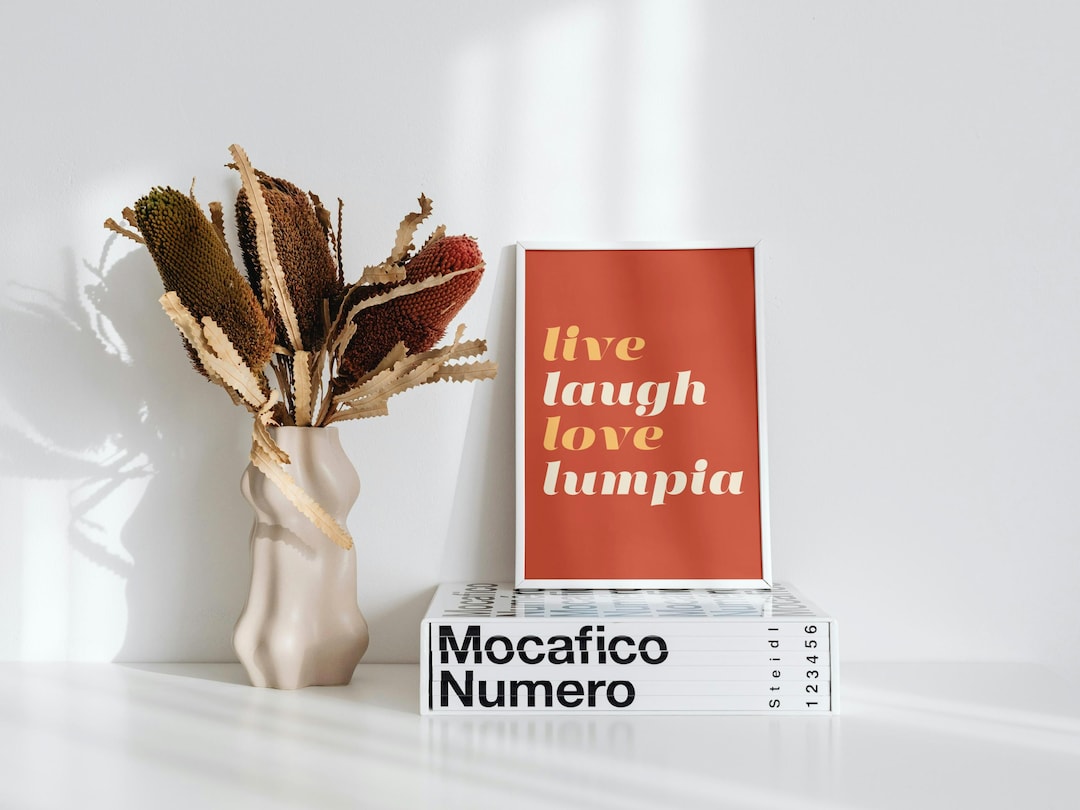 Filipino Wall Art Love Lumpia Poster, Filipino Food Art, Filipino Home ...