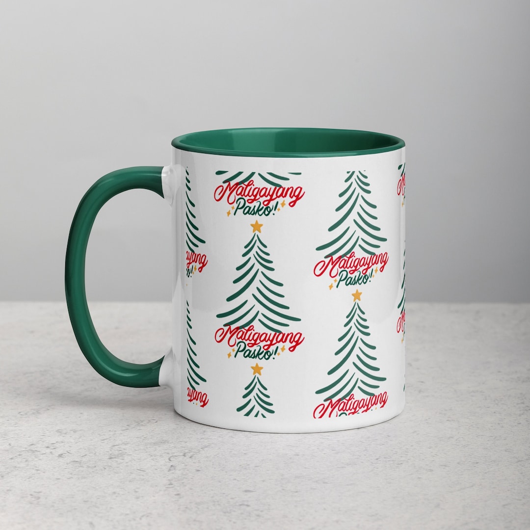 Maligayang Pasko Filipino Christmas Mug, Philippines Tagalog Cup, Pinoy ...